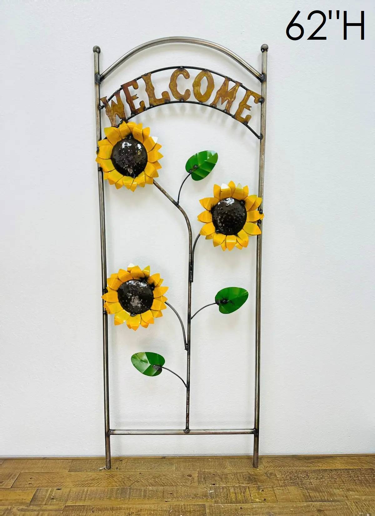 30-169 - Welcome Sunflower Trellis – Rustic Farm Imports