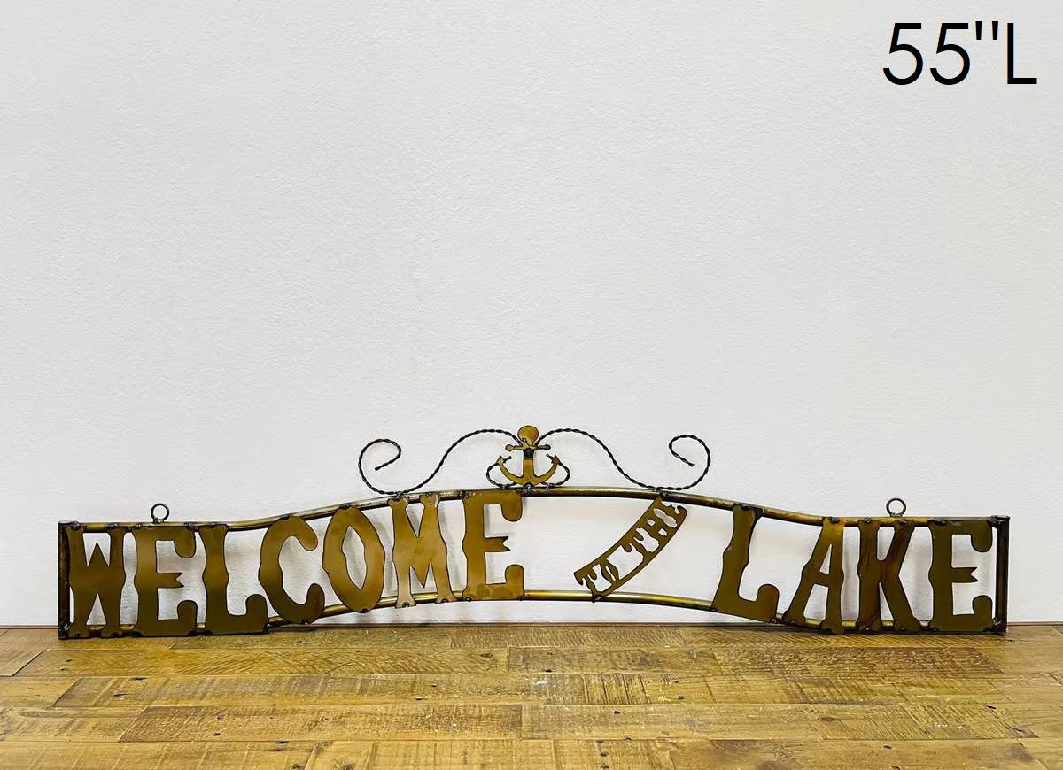 36-632 - Welcome To The Lake Sign – Rustic Farm Imports